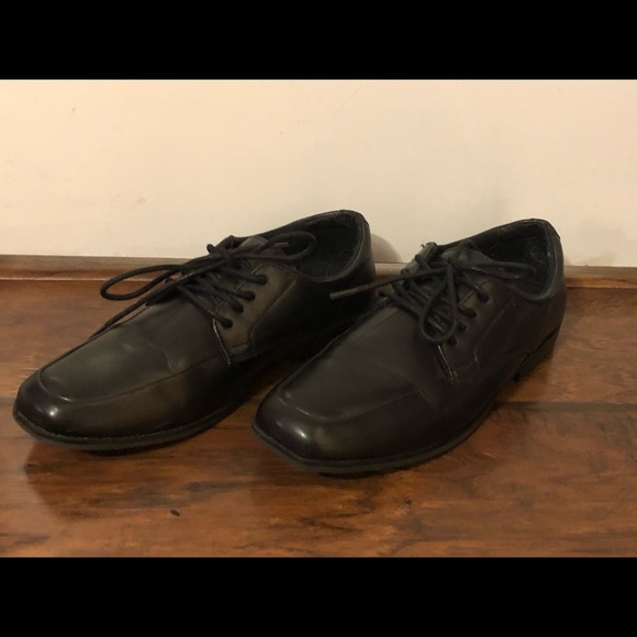 Max + Jake | Shoes | Black Preteen Boy Faux Leather Dress Shoes | Poshmark